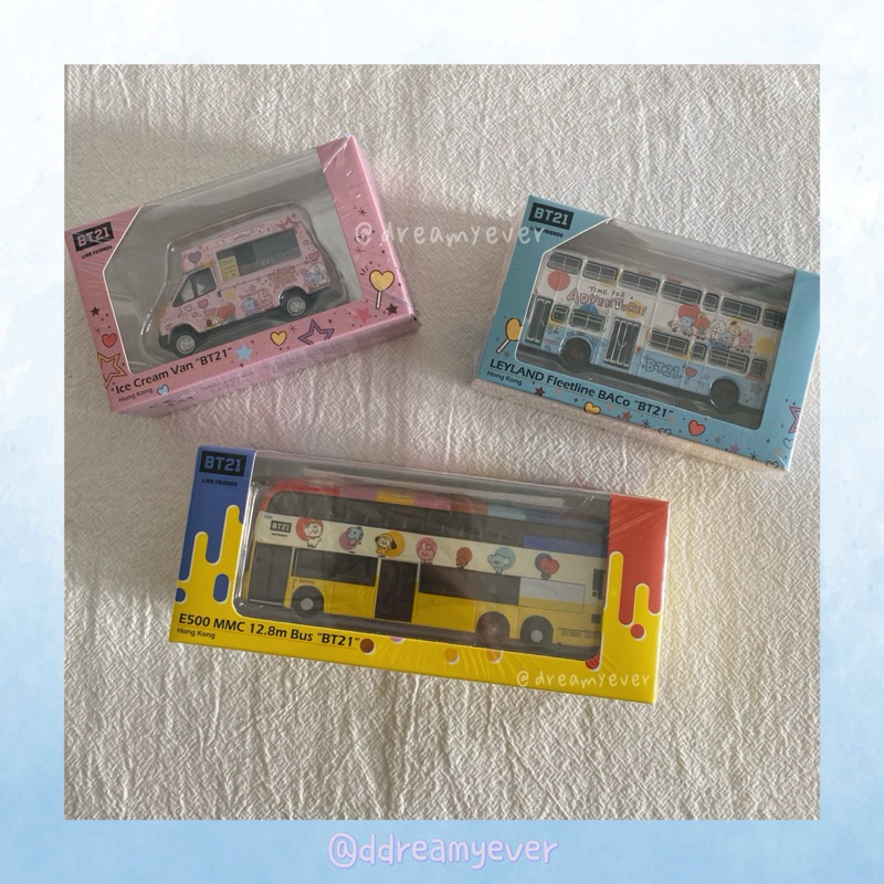 [ BTS BT21 City Model Car Mini Figure Tiny 微影 BT21迷你汽车模型摆件 | Shopee ...
