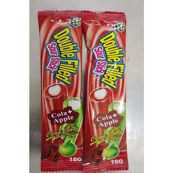 Double Filled Sour Stick Cola + Apple 24pcs (Halal) | Shopee Philippines