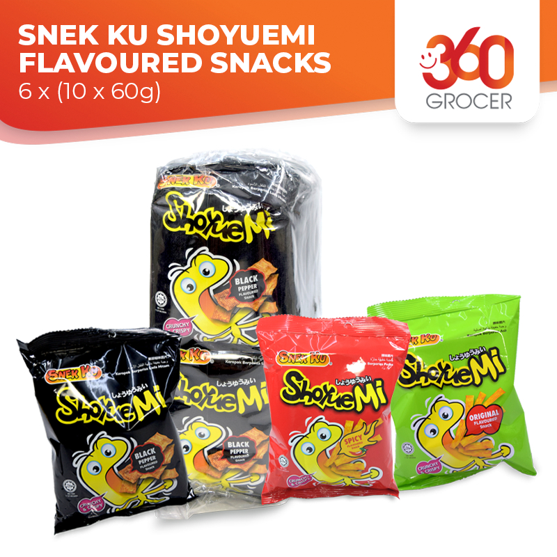 SNEK KU SHOYUEMI FLAVOURED SNACKS - 6 x (10 x 60G) | Shopee Philippines