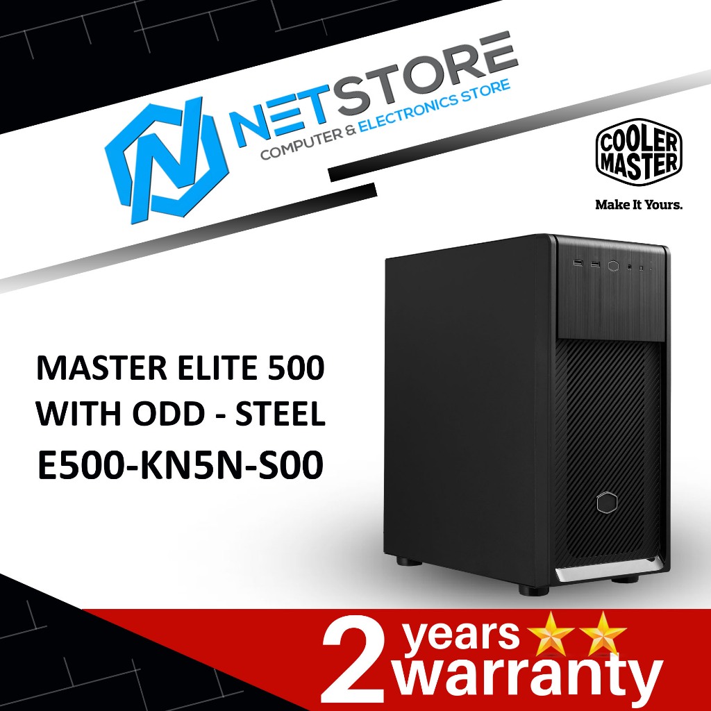 COOLER MASTER ELITE 500 WITH ODD - STEEL - E500-KN5N-S00 | Shopee ...