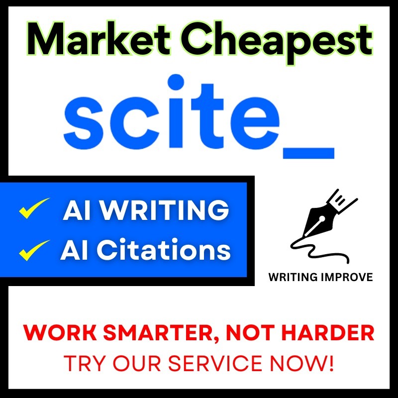 SCITE AI PREMIUM Smart Citations Research Paper writing system ...