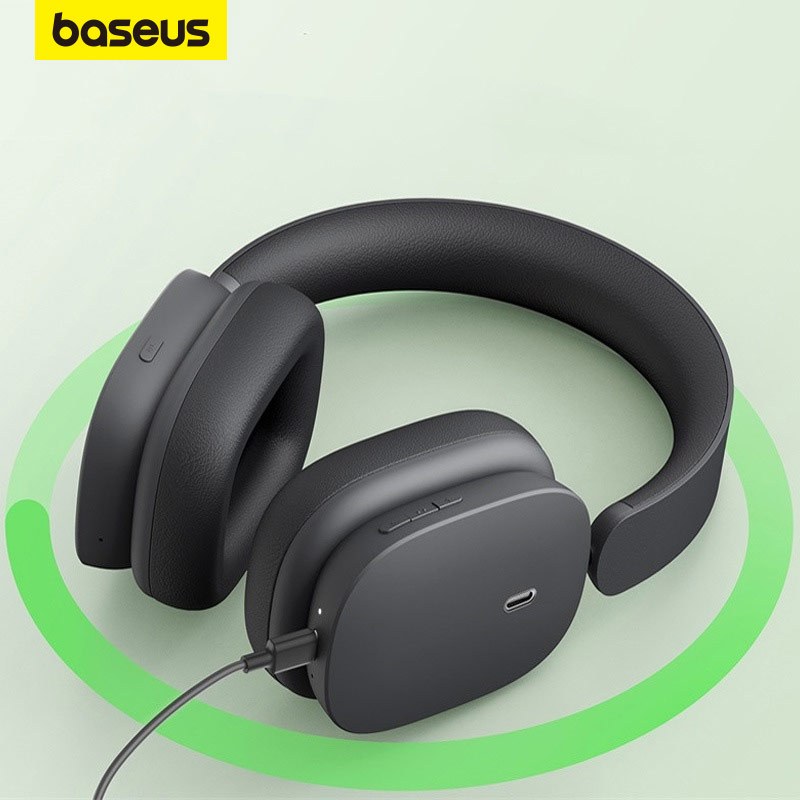 Baseus H1 ANC Bluetooth 5.2 Wireless Headphones 40dB Noise Cancellation ...