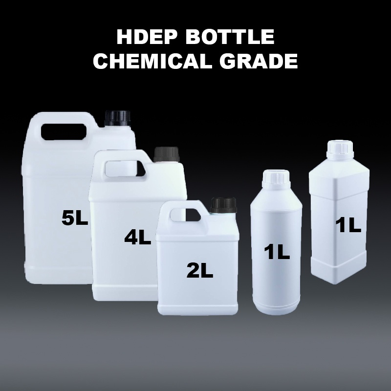 HDPE Chemical Plastic Bottle With Cap Industrial Bottle Empty Bottle ...