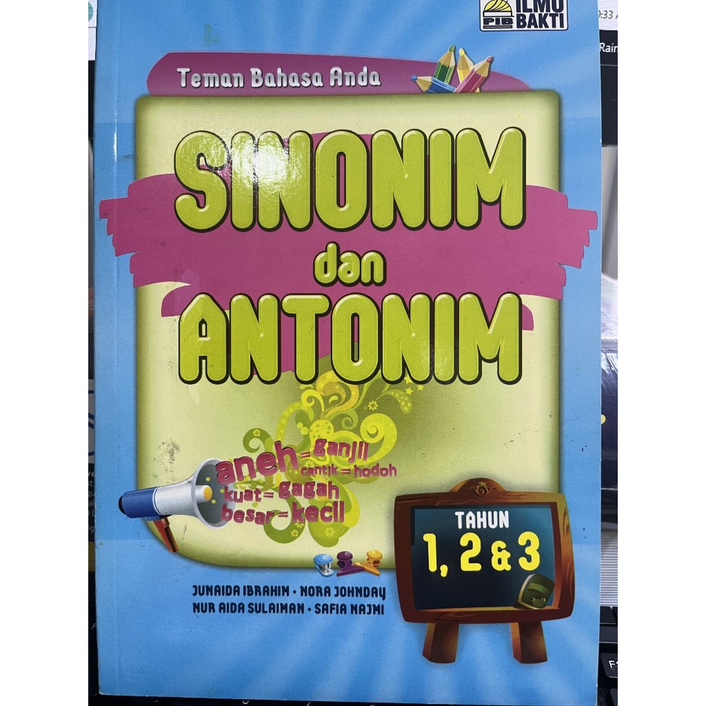 Your Language Friends Are Synonymous And Antonym In 1,2, & 3. | Shopee ...