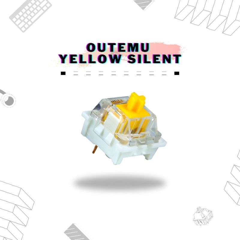 Outemu Yellow Silent Linear Switch|Mechanical Keyboard Switches ...