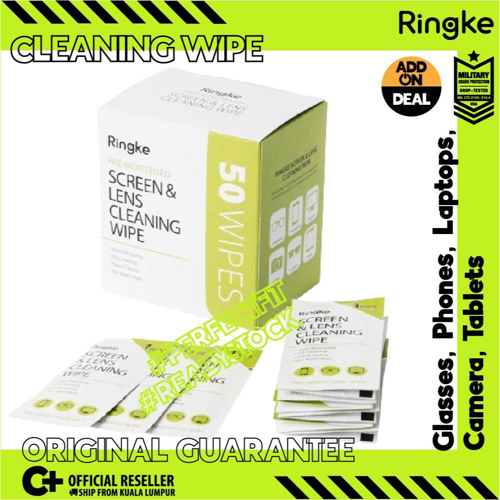 RINGKE [Screen & Lens] Cleaning Cleaning Wipe (50-Pack) Oil Cleaning ...