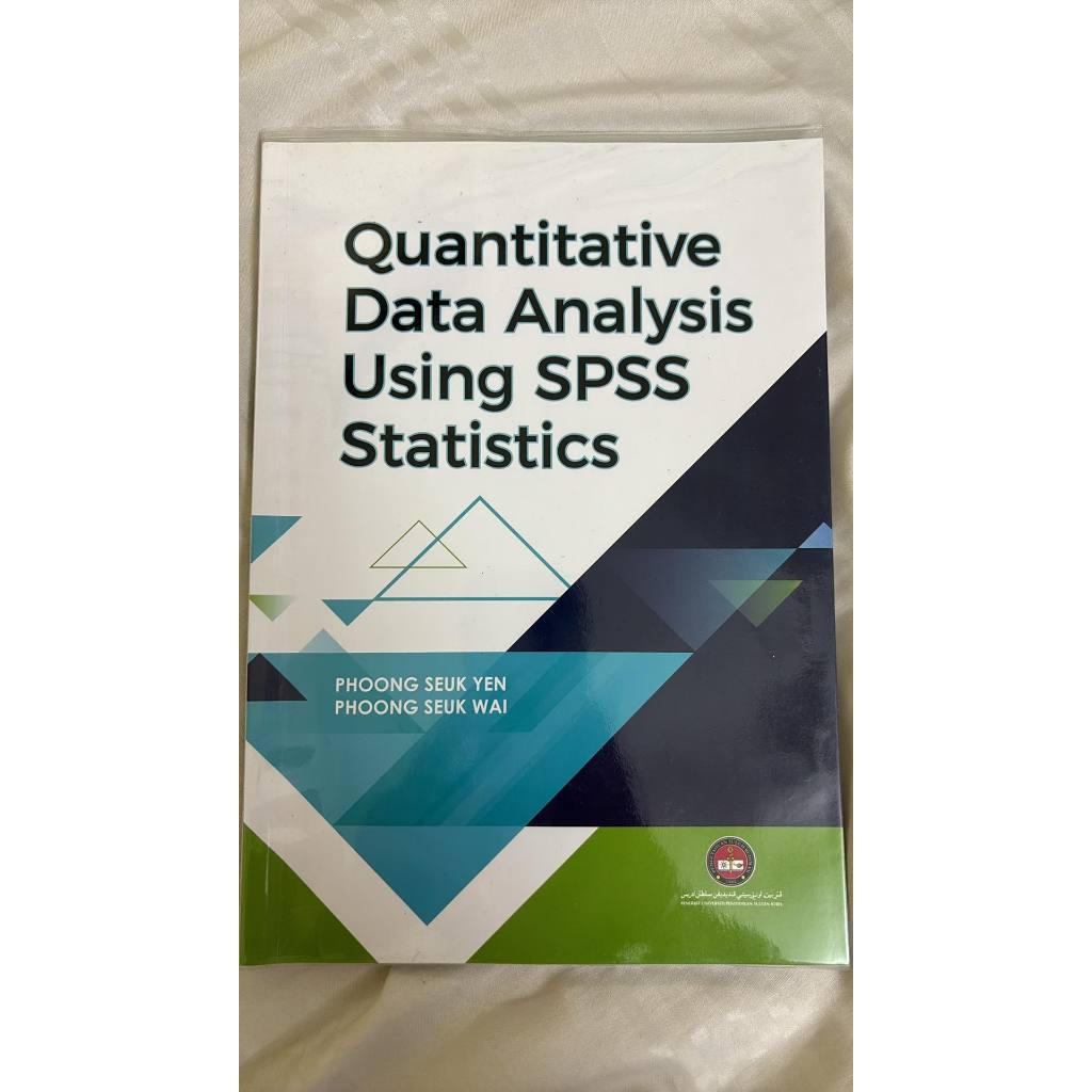 QUANTITATIVE DATA ANALYSIS USING SPSS STATISTICS book (95% new) | Shopee Philippines