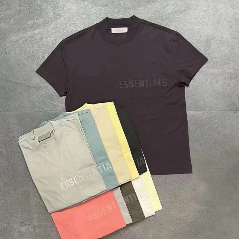 Fear of God - FW22 Essentials Tee (Wood, Eggshell, Smoke, Offblack ...
