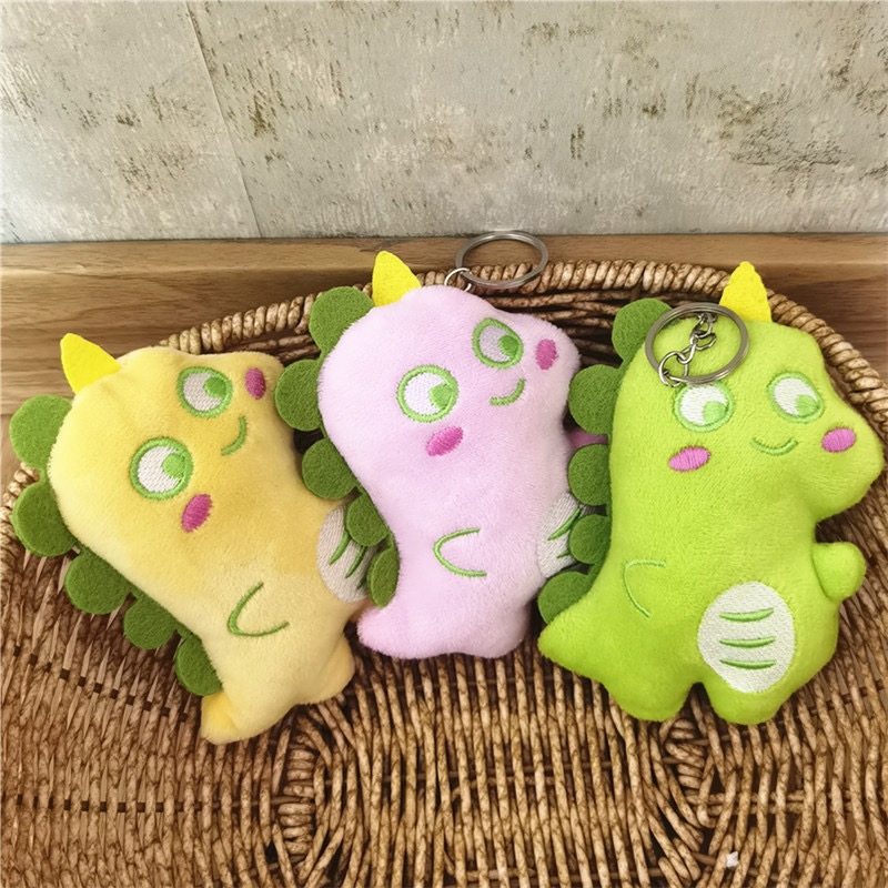 ZGENB Dinosaur Keychain 1Pc Fashion Cartoon Soft Plush Animal Cute ...