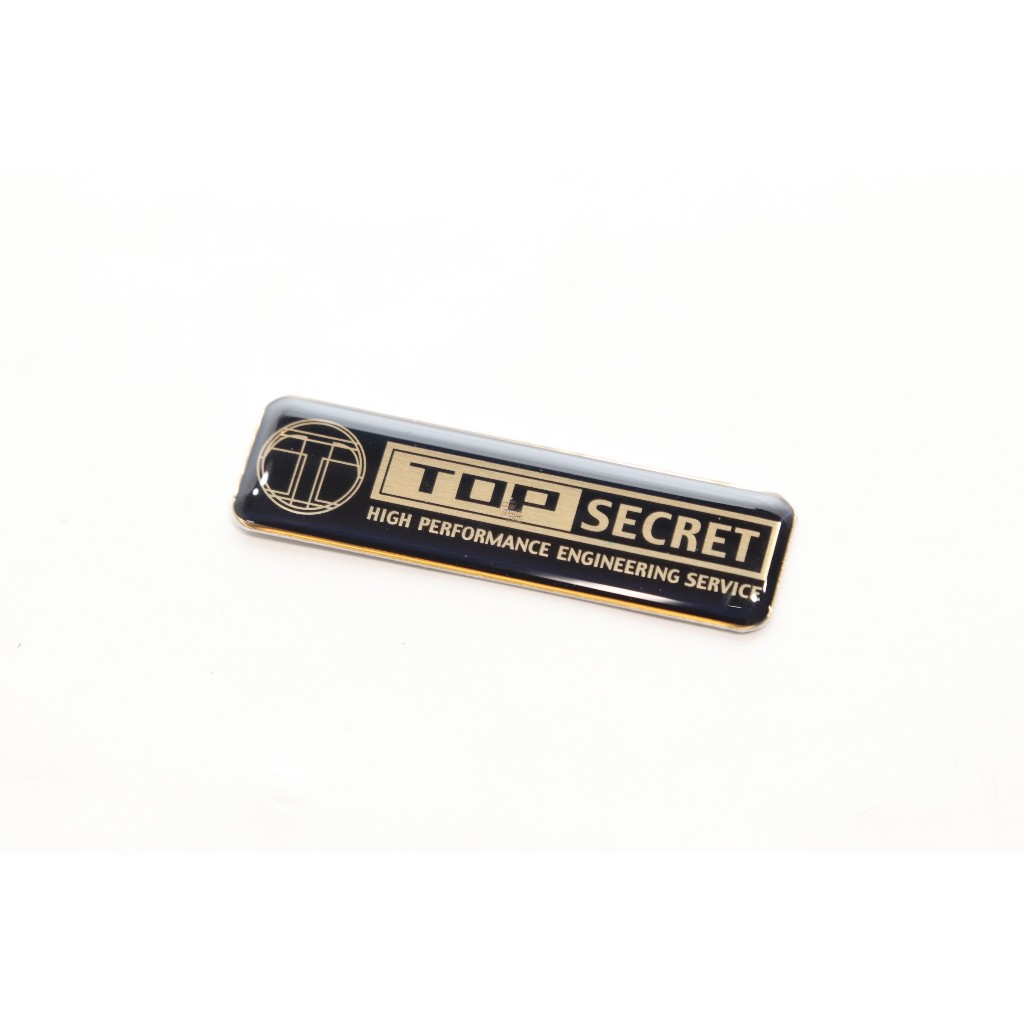 TOP SECRET ALUMINUM EMBLEM | Shopee Philippines