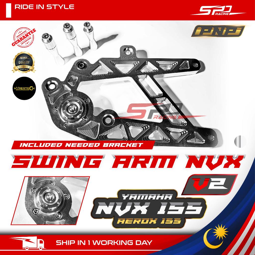 NVX Swing Arm Full Set I FULL CHROME I FULL BLACK Hypertech Racing For ...