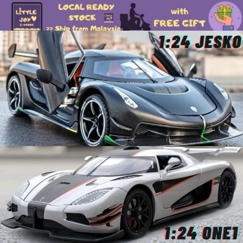 LJS1 Koenigsegg Agera ONE1 JESKO 1:32 1:24 Sports Alloy Diecast Scale ...