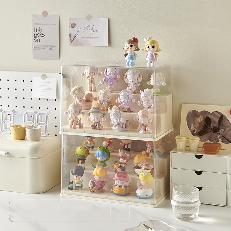 Clear Plastic Storage Display Case, Ladder Design Model Display, Toys ...