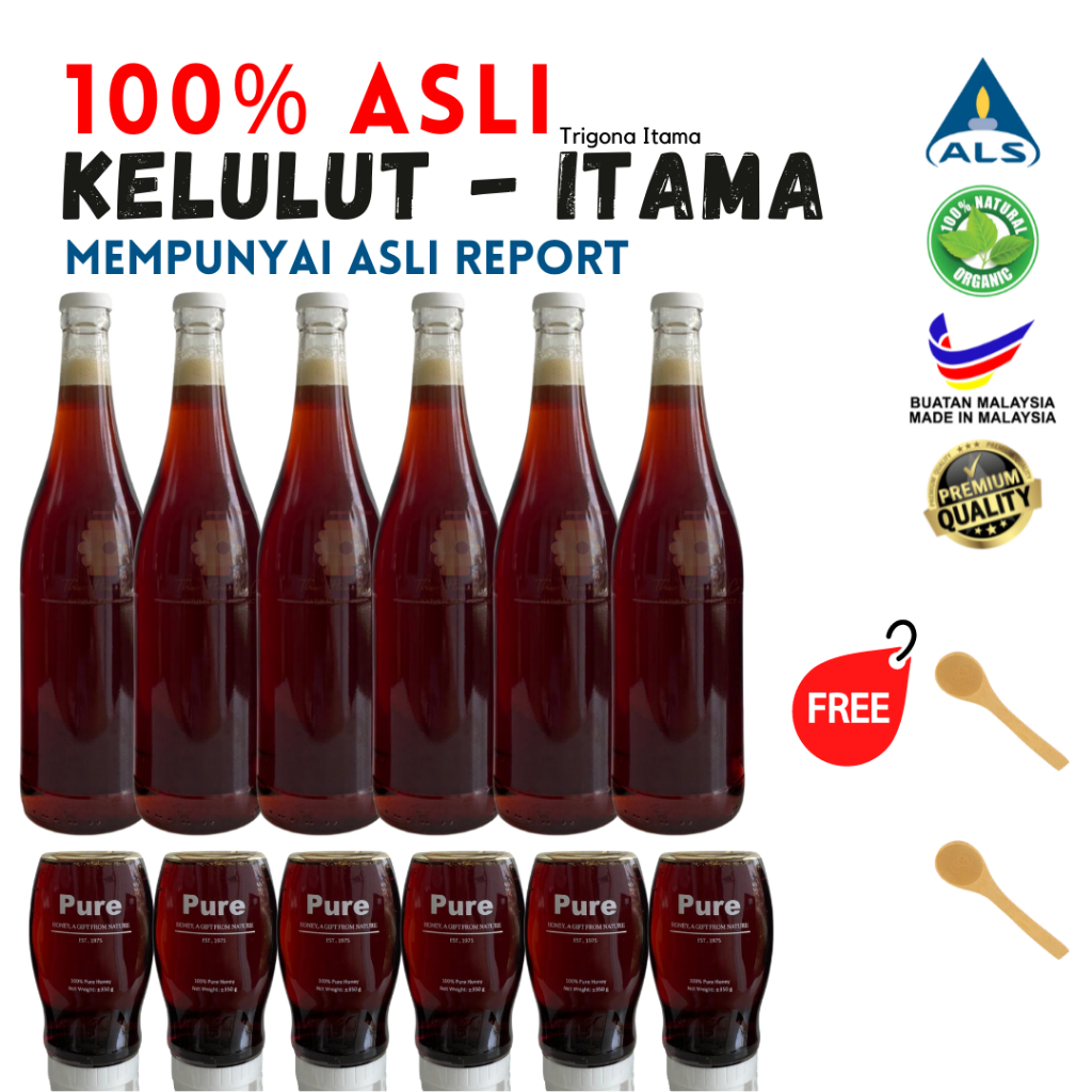 Pure Stingless Bee Honey - Itama (BUY 6 FREE 1) Raw Honey Kelulut Honey | Shopee Philippines