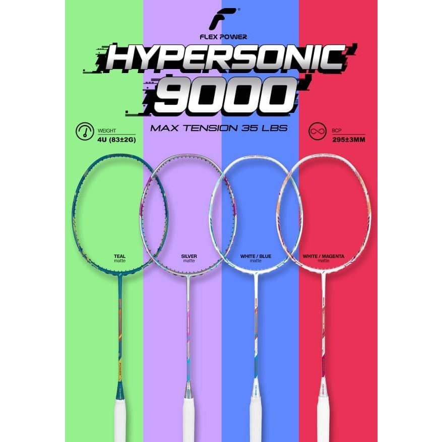 FLEX POWER Hypersonic 9000 racket | Shopee Philippines