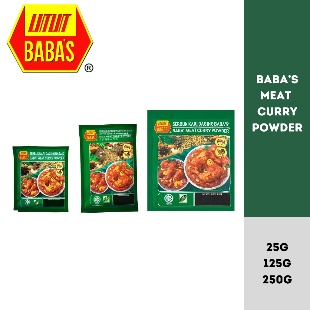 Baba's Meat Curry Powder 25g 125g 250g | Shopee Philippines