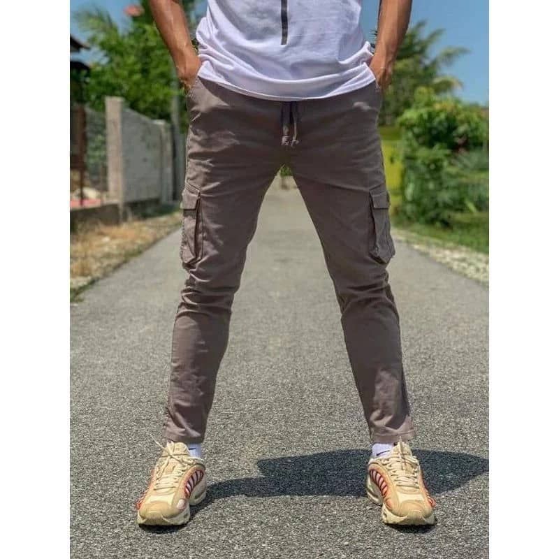 SELUAR CARGO 6 POCKET LONG PANTS KAIN CANTIK 100%GOOD QUALITY | Shopee ...