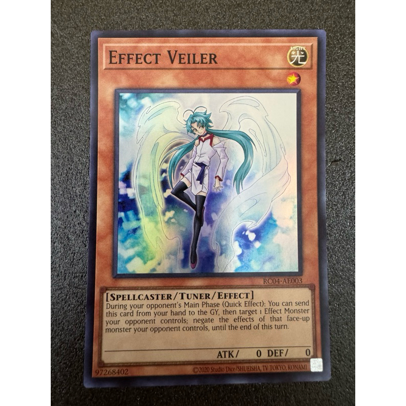 Yugioh Yu-Gi-Oh Effect Veiler RC04-JP003 RC04-AE003 SR/SER/UTR/CR | Shopee Philippines