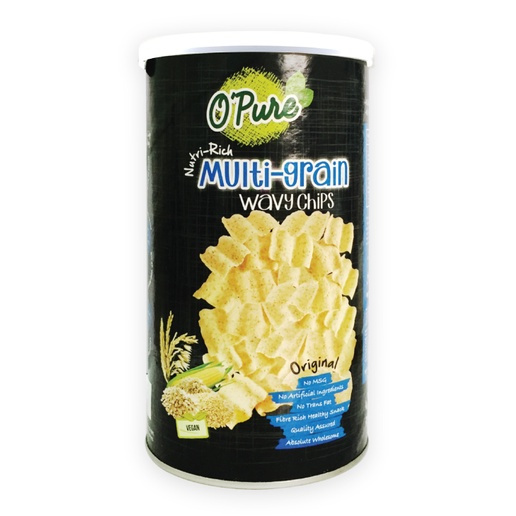 EARTH LIVING O'PURE Multi-Grain Wavy Chips 80G | Shopee Philippines