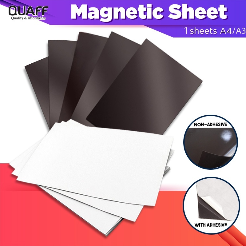 Magnetic Sheet A4/A3 Size Cuttable DIY Refrigerator Magnet 1 PC 磁性片 ...