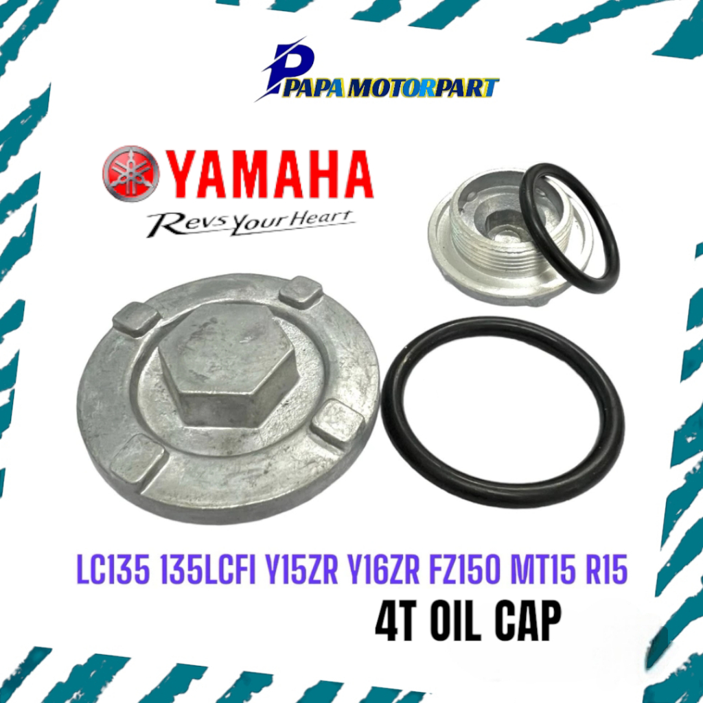 YAMAHA LC135 135LC FI Y15 Y16 Y15ZR Y16ZR FZ15 R15 MT15 4T OIL CAP ...