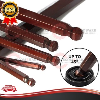 (MAROON) AEROFORCE S2 STEEEL LONG ARM HEX KEY ALLEN KEY 12MM 14MM ...
