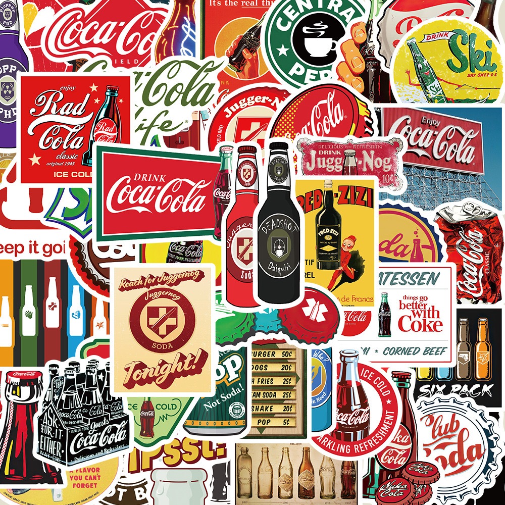 50PCS New (2024) COCA-COLA FANS Vinyl Decal graffiti STICKERS bomb for ...