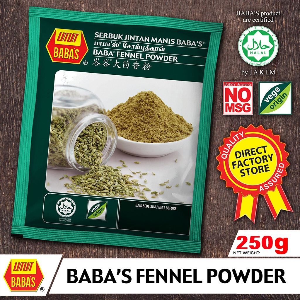 Baba's Sweet Cumin Powder - Baba Fennel Powder / (Packing: 250g ...