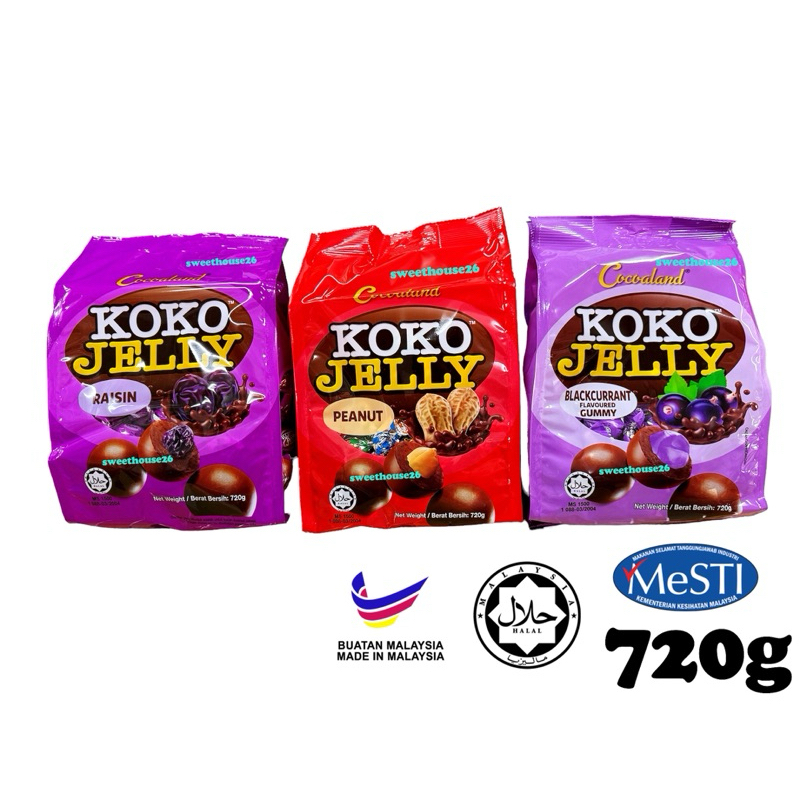Koko Jelly Peanut / Raisin / Strawberry / Apple / Mango 720g ( 140pcs) | Shopee Philippines