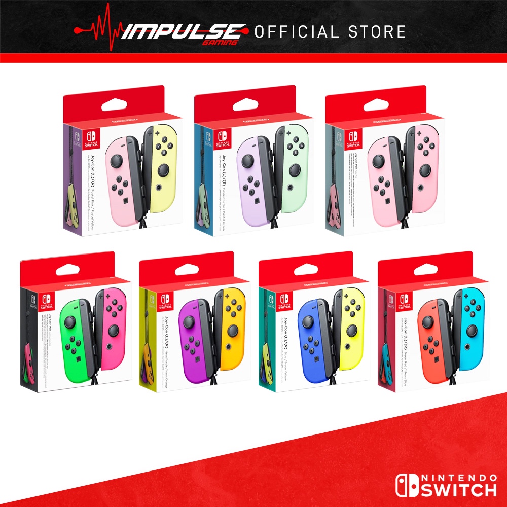 Nintendo Switch Official Joy Con Joy-Con Joycon Controller - Neon Red ...