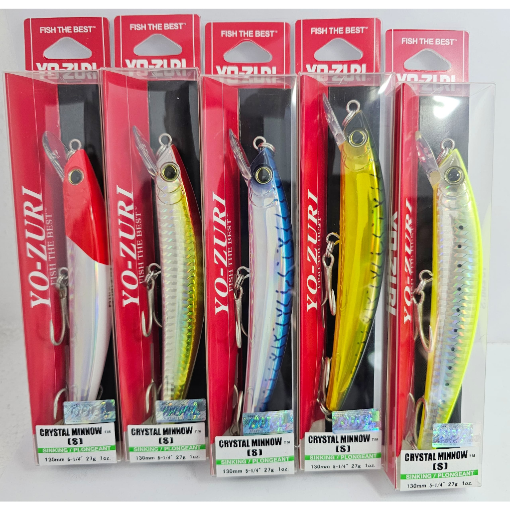 YO-ZURI CRYSTAL MINNOW LURES SINKING | Shopee Philippines