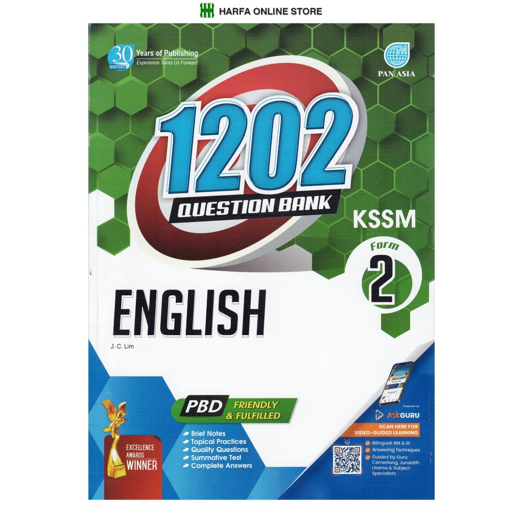 Form 2 Training Book: 1202 ENGLISH FORM 2 KSSM QUESTION BANK | Shopee ...