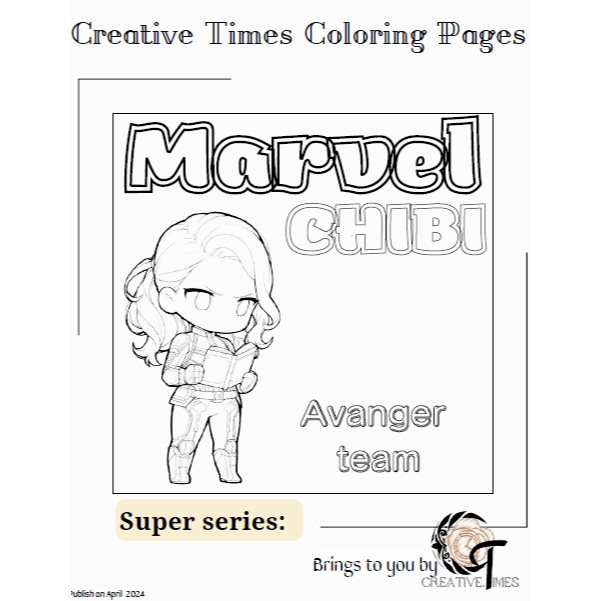 Coloring Pages / Kertas Warna Super Series: Chibi Marvel Avenger 15 ...