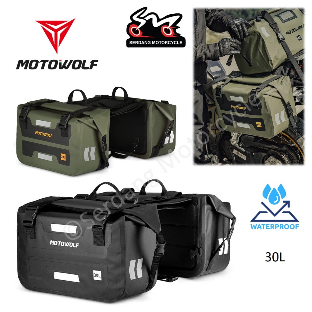 MOTOWOLF MDL0720 Waterproof Rainproof Side Bag Sisi Kalis Air Hujan ...