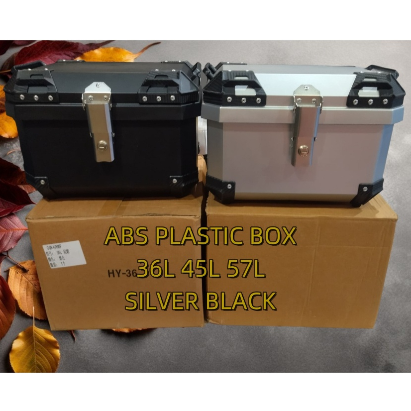 TOP BOX SILVER BLACK 36L 45L 55L > X DESIGN Aluminium > KOSONG DESIGN ...