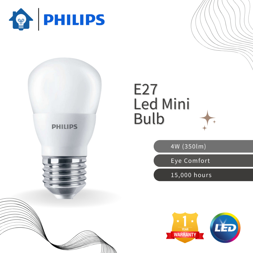 Philips 4W Led Mini Bulb ( Warm White / Daylight ) | Shopee Philippines