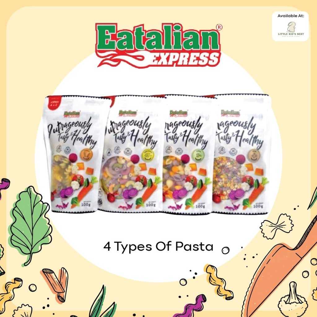 Eatalian Express Mixed Vegetables Pasta 250g | Shopee Philippines