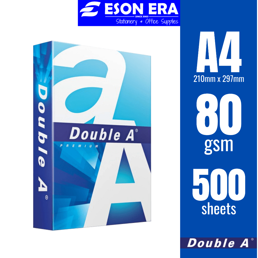 Double A A4 Paper 80gsm 500sheets A4 Paper | Shopee Philippines