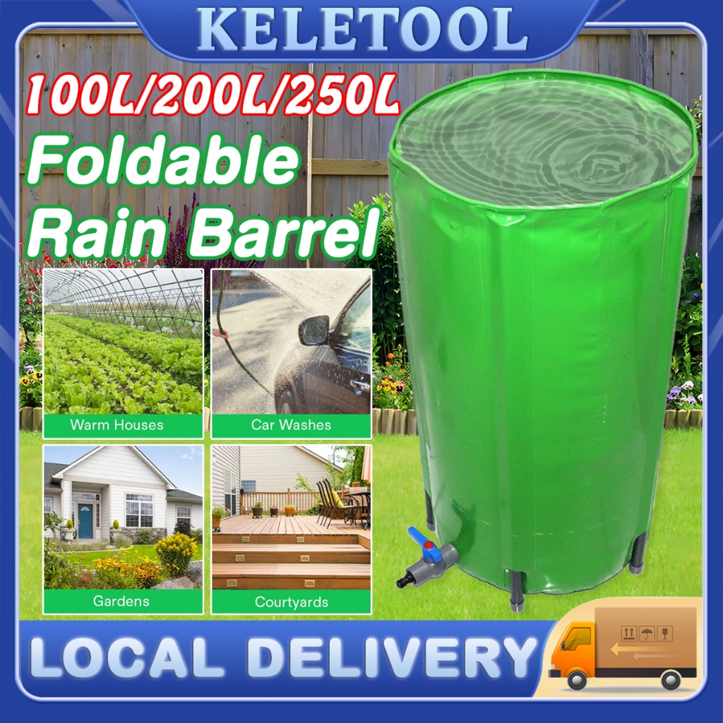 Water Storage Tank Foldable Rain Barrel Portable Collapsible Rainwater ...