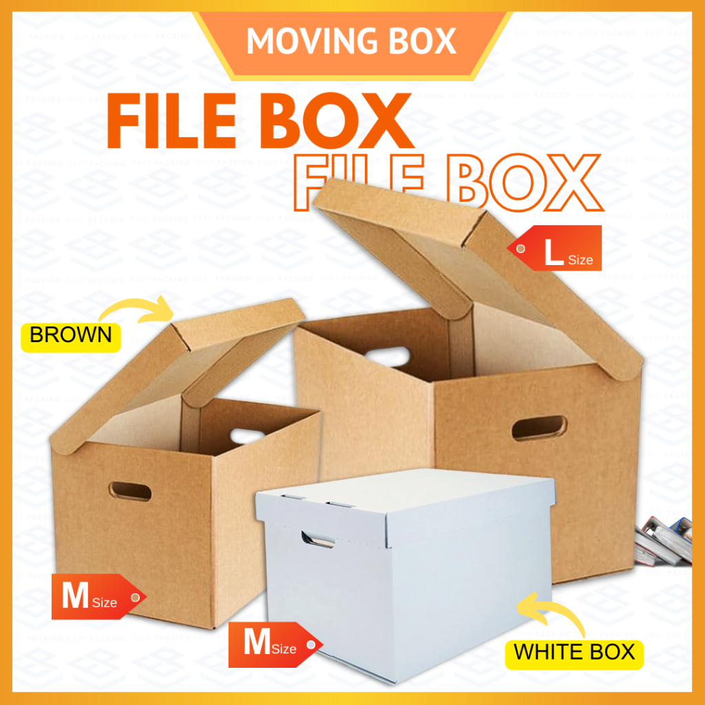 Storage Box Document File Box Moving Box Office Box Home Storage Box ...