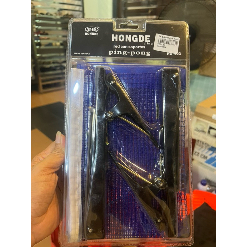 Ping Pong Table Tennis Net with Clip on Pole Jaring dan Tiang | Shopee ...