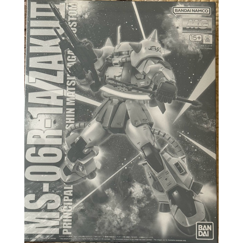 BANDAI MG 1/100 MS-06R-1A Shin Matsunaga’S Zaku II (Custom Type) PREMIUM BANDAI Model Kit ...