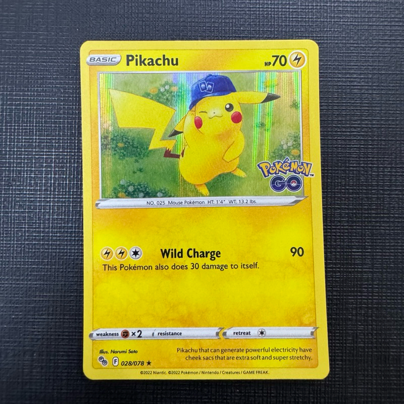 Pikachu Pokemon GO Holo - PTCG Pokemom Card | Shopee Philippines