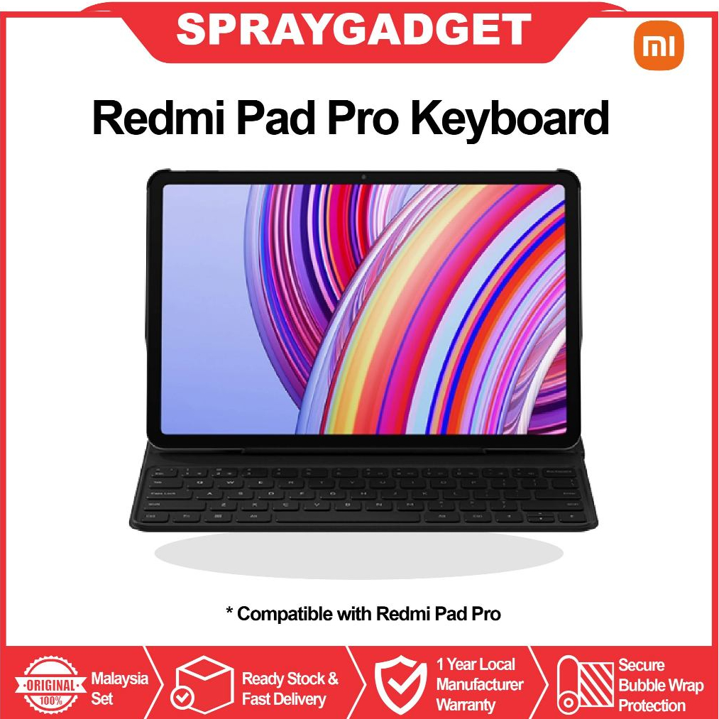 Redmi Pad Pro Keyboard l Large Keys and wide key spacing l Multiple ...