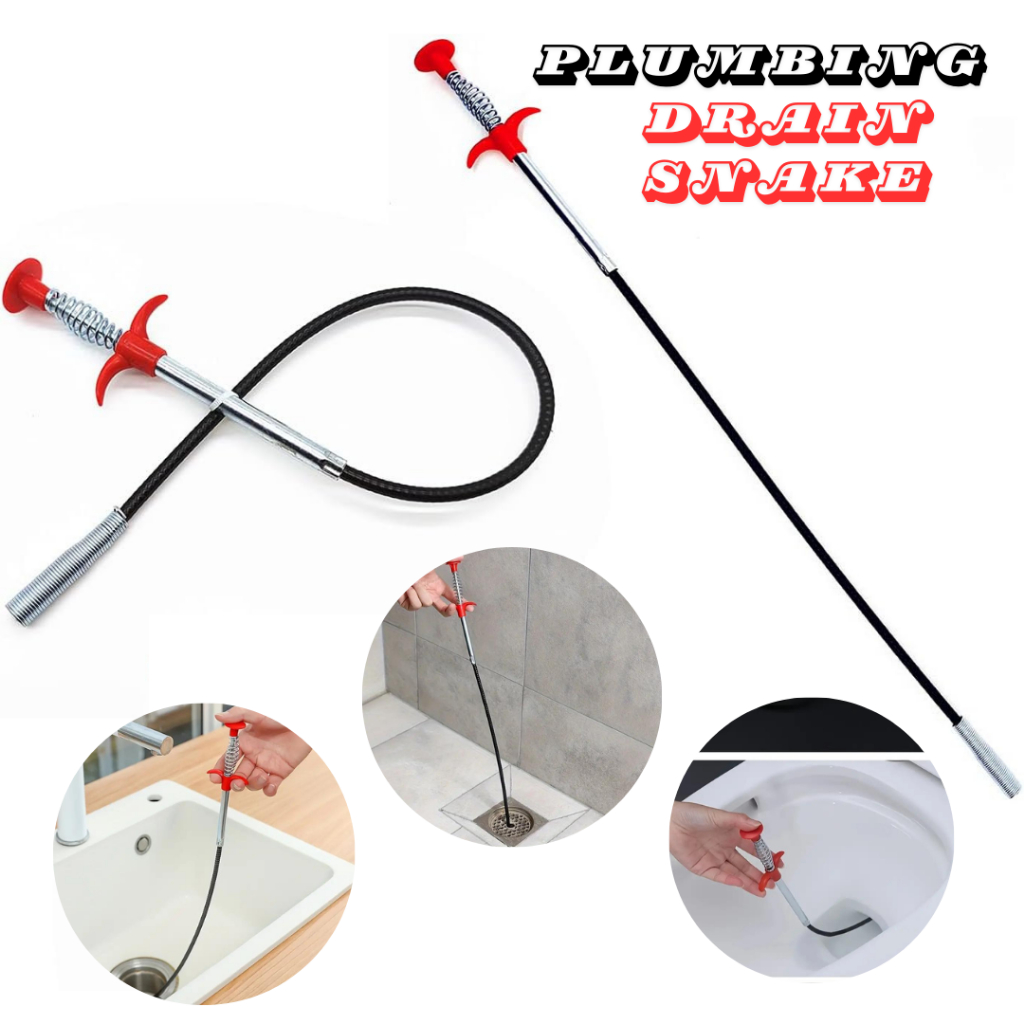 Plumbing Drain Snake Flexible Claw Drain Clog Remover Hair Catcher for ...