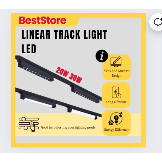 NEW MODERN For Normal track Rail Liners track light LED Linear Lamp LED ...