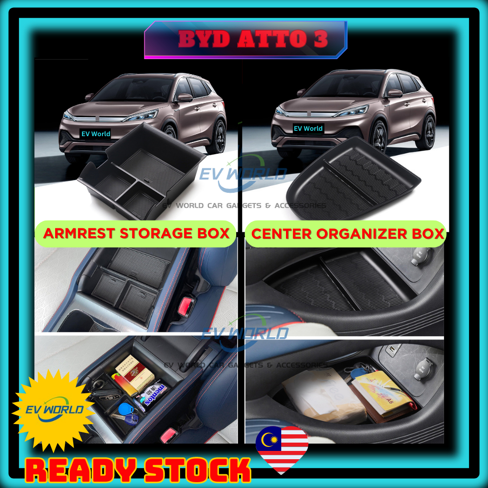 BYD ATTO 3 Armrest Storage Box Front Dashboard Center Console Rear ...