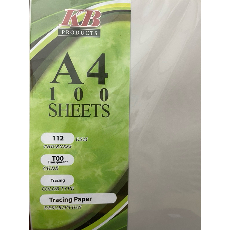 A4 Size tracing paper 112gsm /100sheets | Shopee Philippines