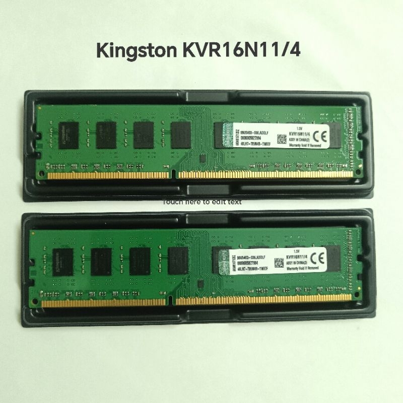 KINGSTON DDR3 4Gb 1600Mhz RAM 2 sticks kit (used) | Shopee Philippines
