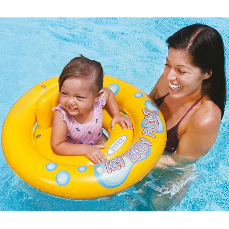 INTEX 59574 My Baby Float Inflatable Raft Lifebuoy Lifesaving Baby Swim ...